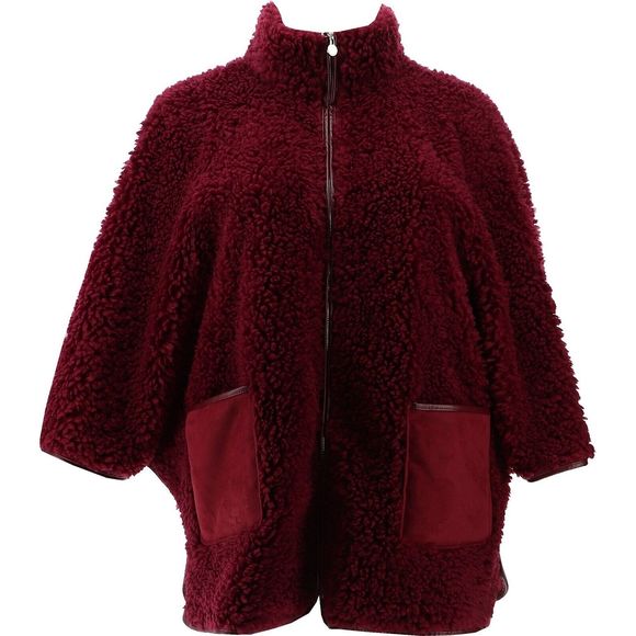 Laurier Co | Jackets & Coats | Laurier Reversible Poncho Coat Wine ...